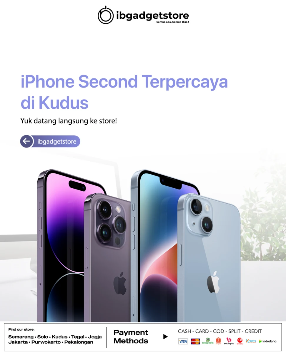 Jual iPhone Second di Kudus Murah - IBGADGETSTORE