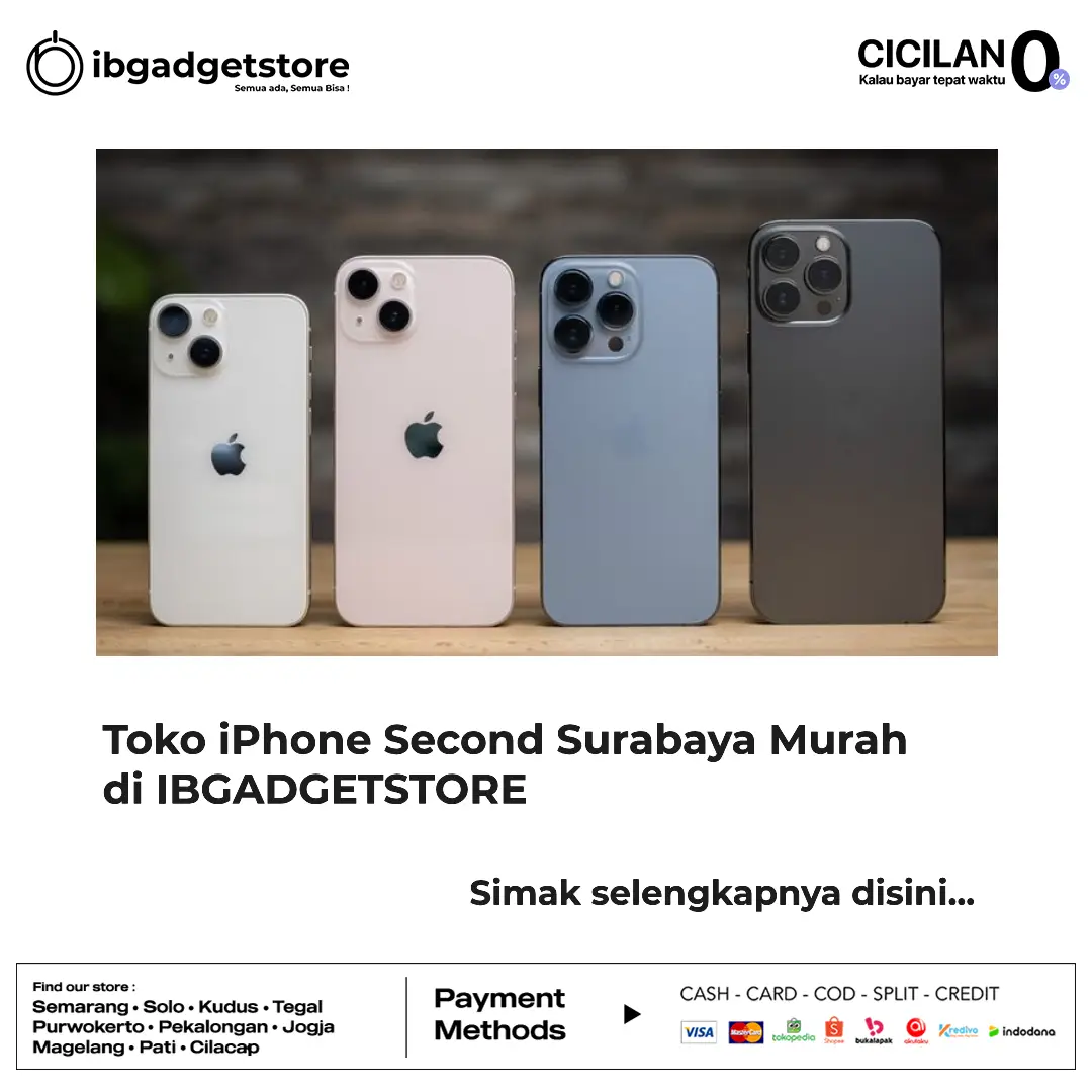 Toko iPhone Second Surabaya Murah - IBGADGETSTORE