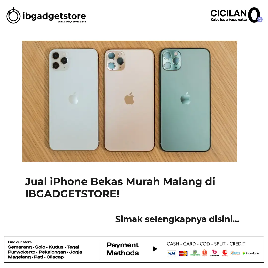 Jual iPhone Bekas Murah Malang di IBGADGETSTORE!