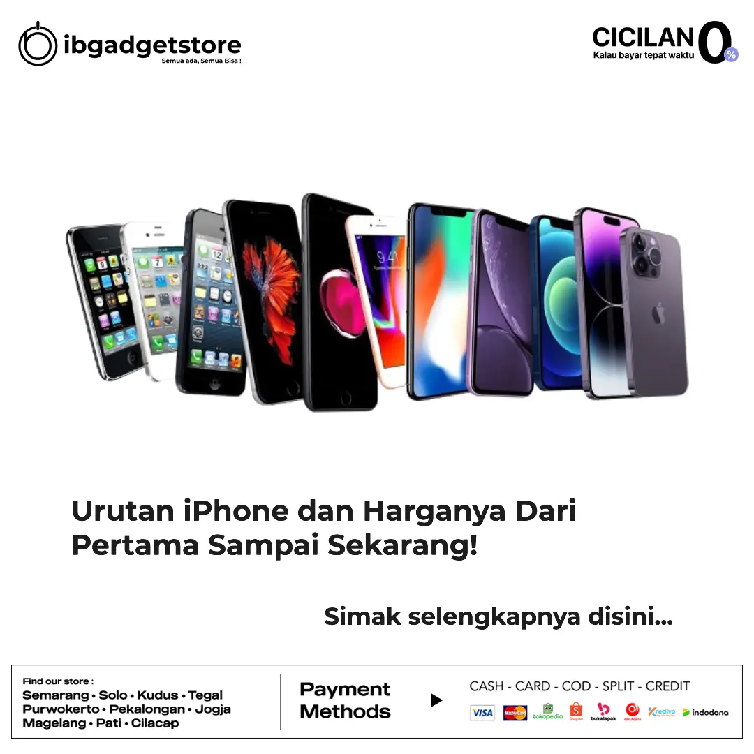 Urutan iPhone dan Harganya Dari Pertama Sampai Sekarang!
