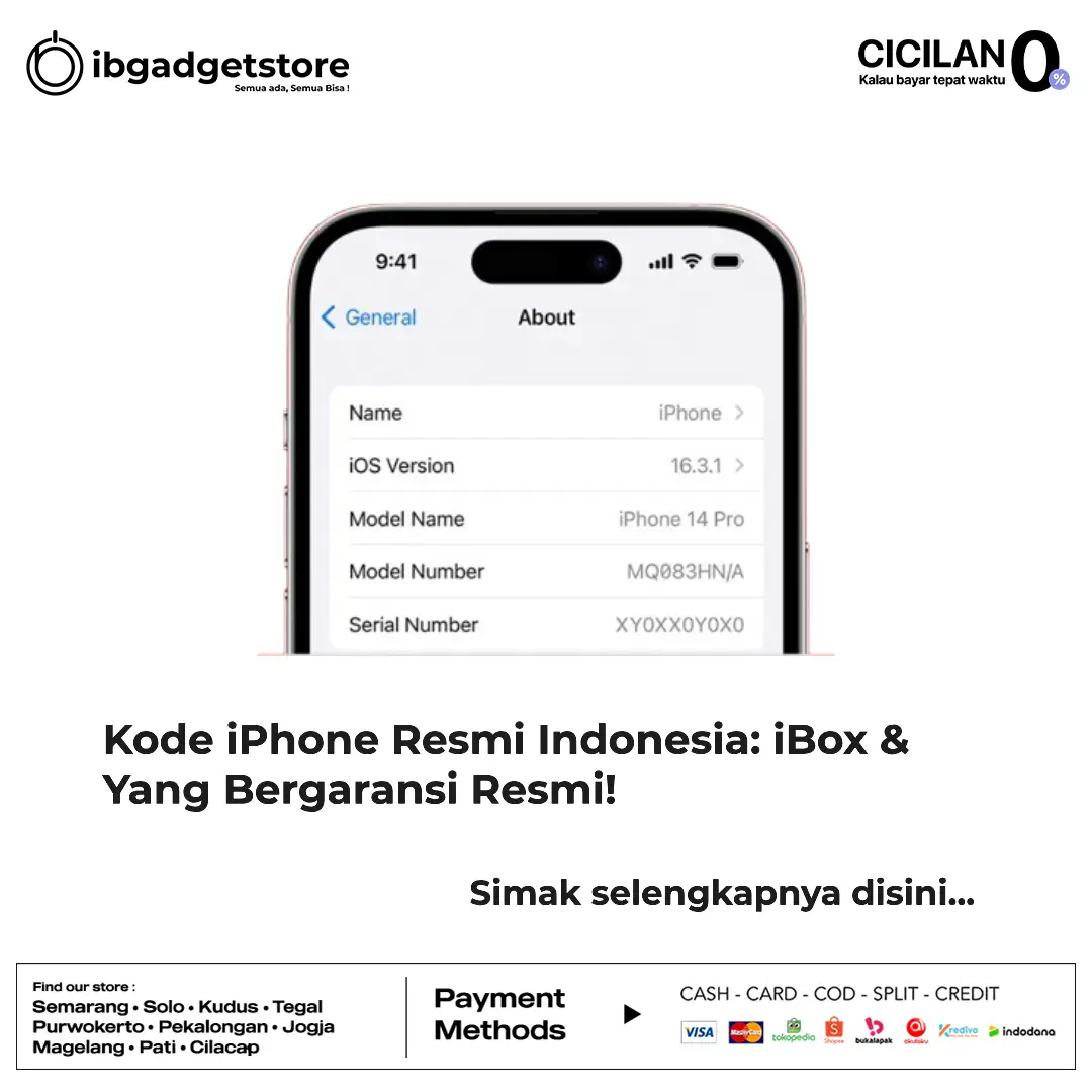 Kode iPhone Resmi Indonesia: iBox & Yang Bergaransi Resmi!